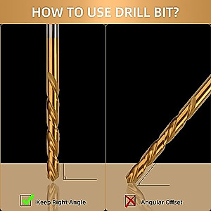Cobalt Drill Bit Set,NOEAIKE 15PCS M35 HSS Metal Drill Bits,Twist Jobber Length Cobalt Drill Bits for Hardened Steel,Stainless Steel,Cast Iron,Aluminum Alloy and Wood with Storage Case Size 1.5-10mm