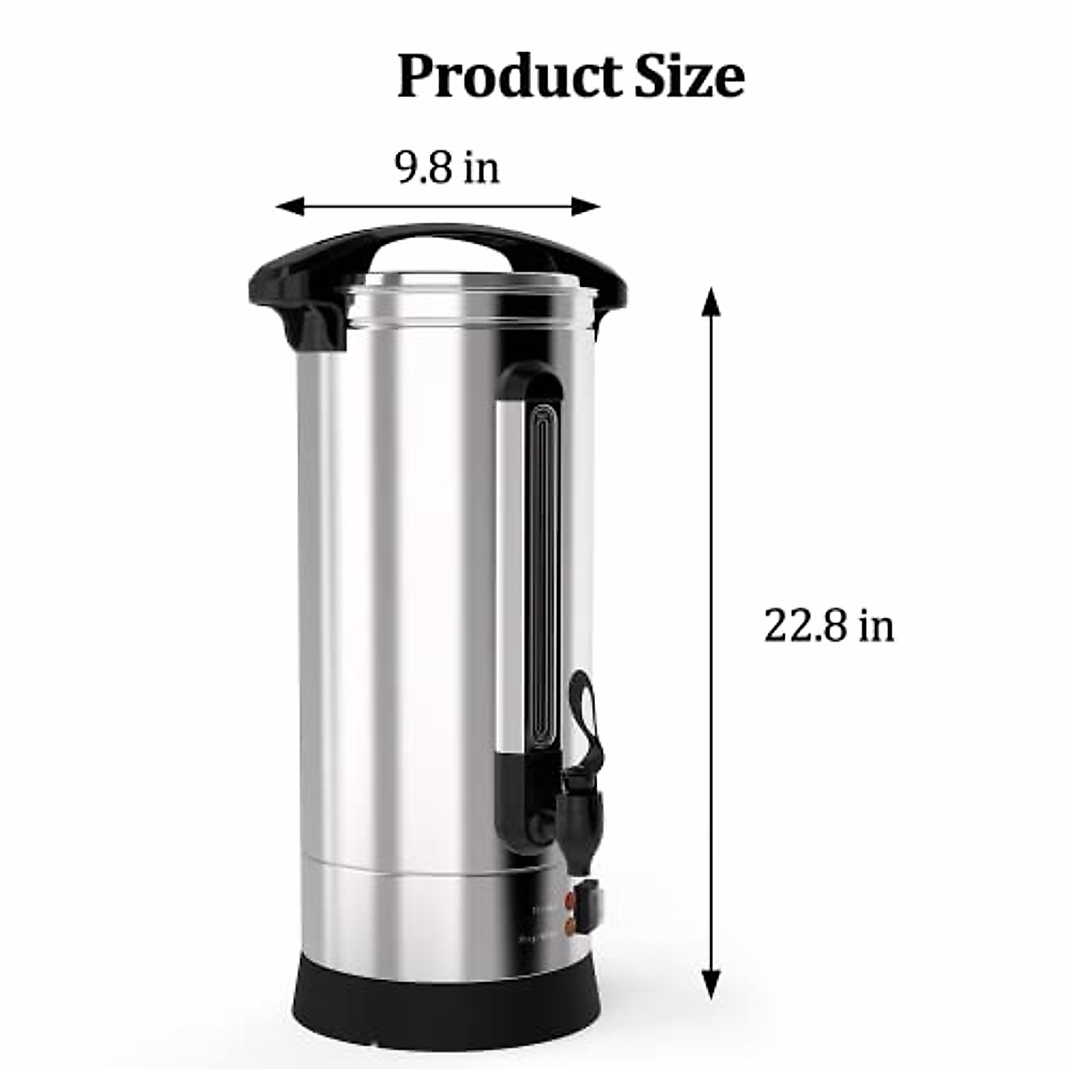 RIEDHOFF 60 Cup Commercial Coffee Urn, Large Coffee Urn Perfect For Church, Meeting rooms, Lounges, and Other Large Gatherings-10 L