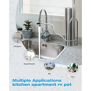 Vortopt NSF Certified Replacement for Countertop Water Filtration System, 6-8 Months Lifetime, Reduces chlorine, taste, and odor F7 Countertop Water filter （1 Included）