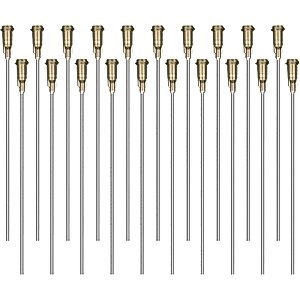 Honoson 20 Pack 4" Syringes with Needle 16 Gauge Blunt Tip Dispensing Needle Industrial Luer Lock Needle