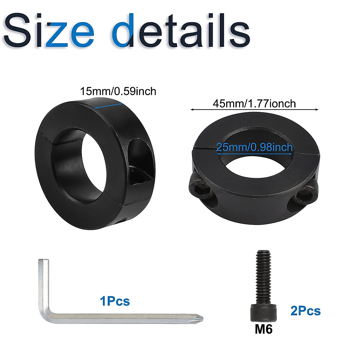 INCREWAY 25mm Circular Limiter Fixed Height Saver Kit-Stainless Steel Shaft,Wrench and nut, No Tools Required