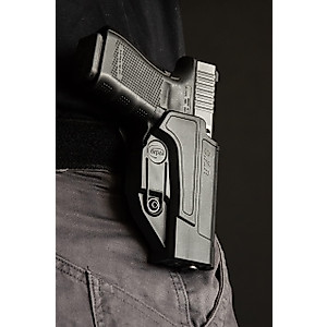 Orpaz C-Series HK USP Holster Compatible with HK USP Right-Hand OWB Holster, Level II Retention, Paddle Holster - Unisex - Will Secure Your Handgun with a Tactical Appearance