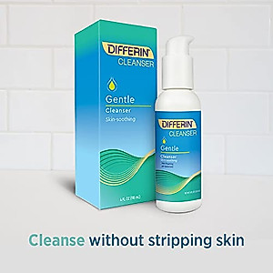 Differin Acne Skin Care Set, Differin Gel 3 Step Regimen, Acne Treatment, Sunscreen SPF 30 for Face, Facial Cleanser, for Acne Prone Sensitive Skin