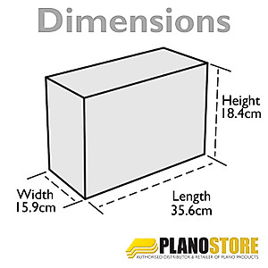 Plano EDGE Premium Spinnerbait Tackle Utility Box, Clear and Yellow, Rust-Resistant Storage, Waterproof Tackle Tray Organizer for Buzz Baits, Swimbaits, and Crankbaits