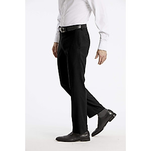 Calvin Klein Men Modern Fit Dress Pant, Black, 30W x 34L