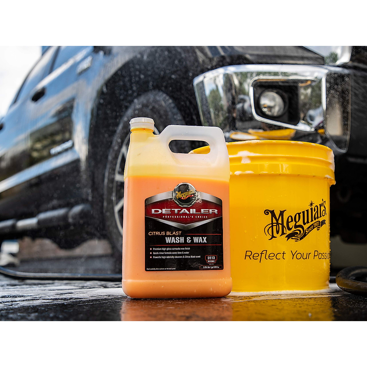 Meguiar's D11301 Citrus Blast Wash & Wax - 1 Gallon Container, 1 gallon, 1 Pack