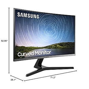 SAMSUNG 32" Class CR50 Curved Full HD Monitor - 60Hz Refresh - 4ms Response Time - LC32R502FHNXZA