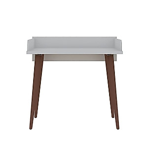 Manhattan Comfort Hampton Solid Wood Home Office Desk in Black