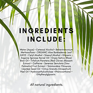 TruePure Argan Oil Conditioner (8 oz.) Deep Conditioner, Hair Treatment for Dry, Damaged Follicles, Split Ends | Sulfate, Paraben, Fragrance Free | For Men & Women | Made in USA