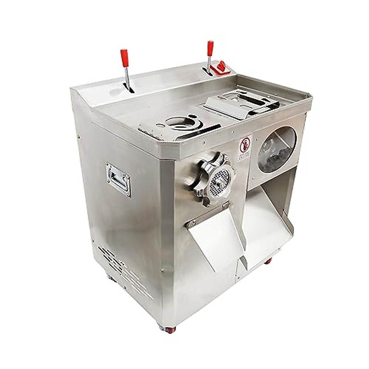 LGXEnzhuo Mincing and Cutting Dual-purpose Meat Cutter with 4mm Stainless Steel Blade and 2 Meat Grinder Tool Double-clutch Switch 110V 2200W