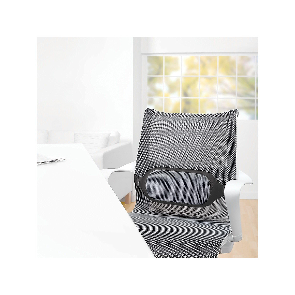 Fellowes I-Spire Series Lumbar Cushion Office Chair Back Support, Black (9472701)