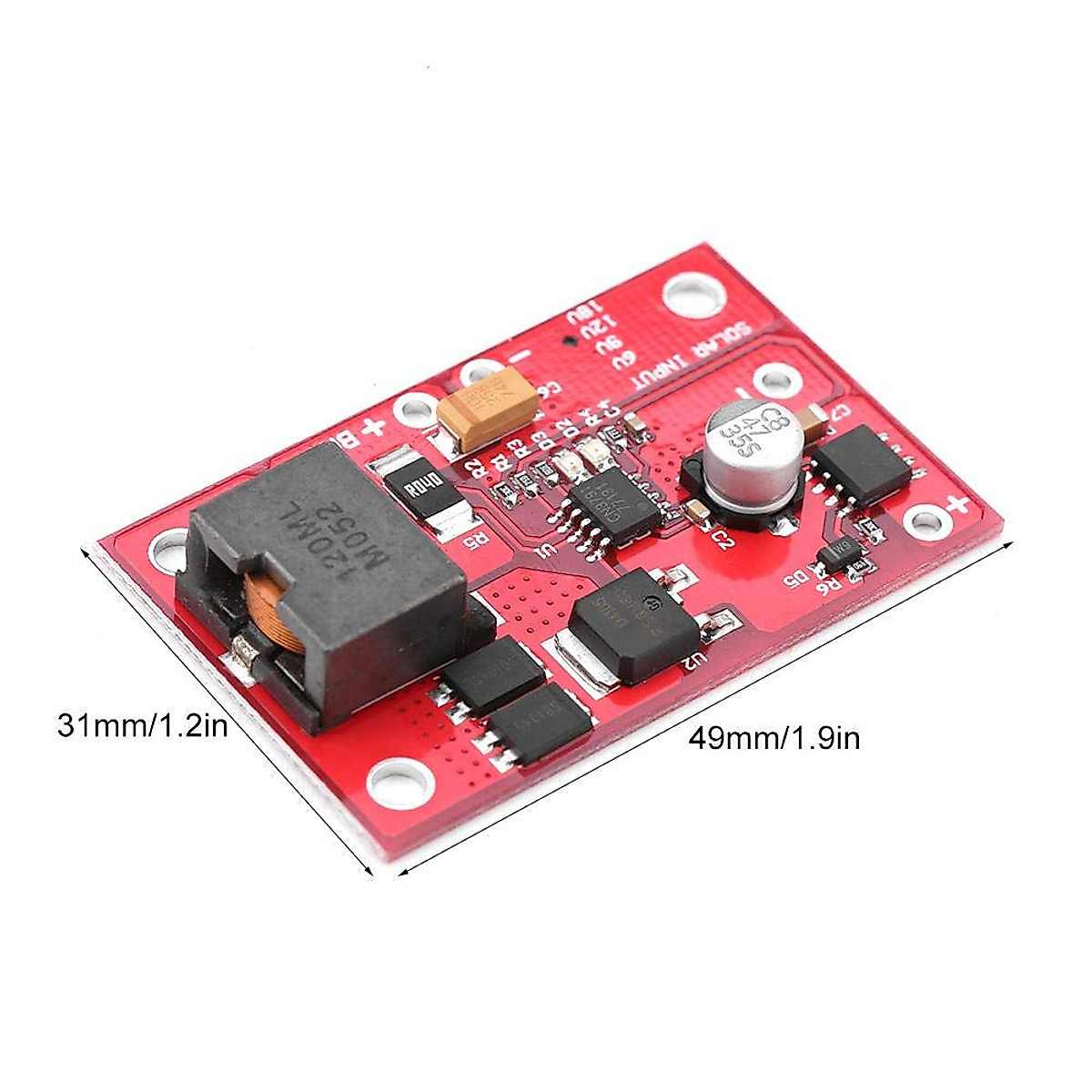 CN3791 12V 3A MPPT Solar Panel Controller 1 Cell Lithium Battery Charging 3.7V, 1.2 × 1.9oz