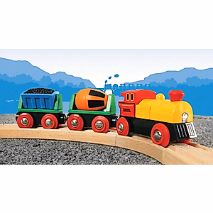 BRIO World Battery Operated Action Train - Dynamic 3 Piece Toy Train Set | Perfect for Kids Ages 3+ | Fun and Educational | Compatible with All Railway Toys