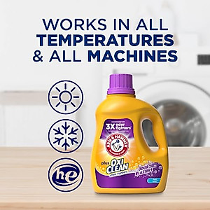 Arm & Hammer Plus OxiClean Odor Blasters Fresh Burst, 77 Loads Liquid Laundry Detergent, 100.5 Fl oz