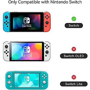 GeekShare Protective Case Compatible with Switch, Soft TPU Slim Case Cover Compatible with Switch Console and Joy Con Controller - Matcha Froggy