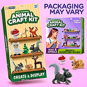 Art and Crafts Kit for Kids Ages 8-12, Create and Display Animals, Kit Includes Supplies & Instruction, Best Craft Project for Kids Ages 7,8,9,10,11,12 Great Gift!