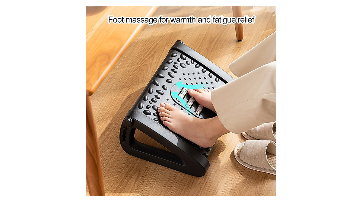 Ergonomic Pink Foot Rest for Comfort & Massage