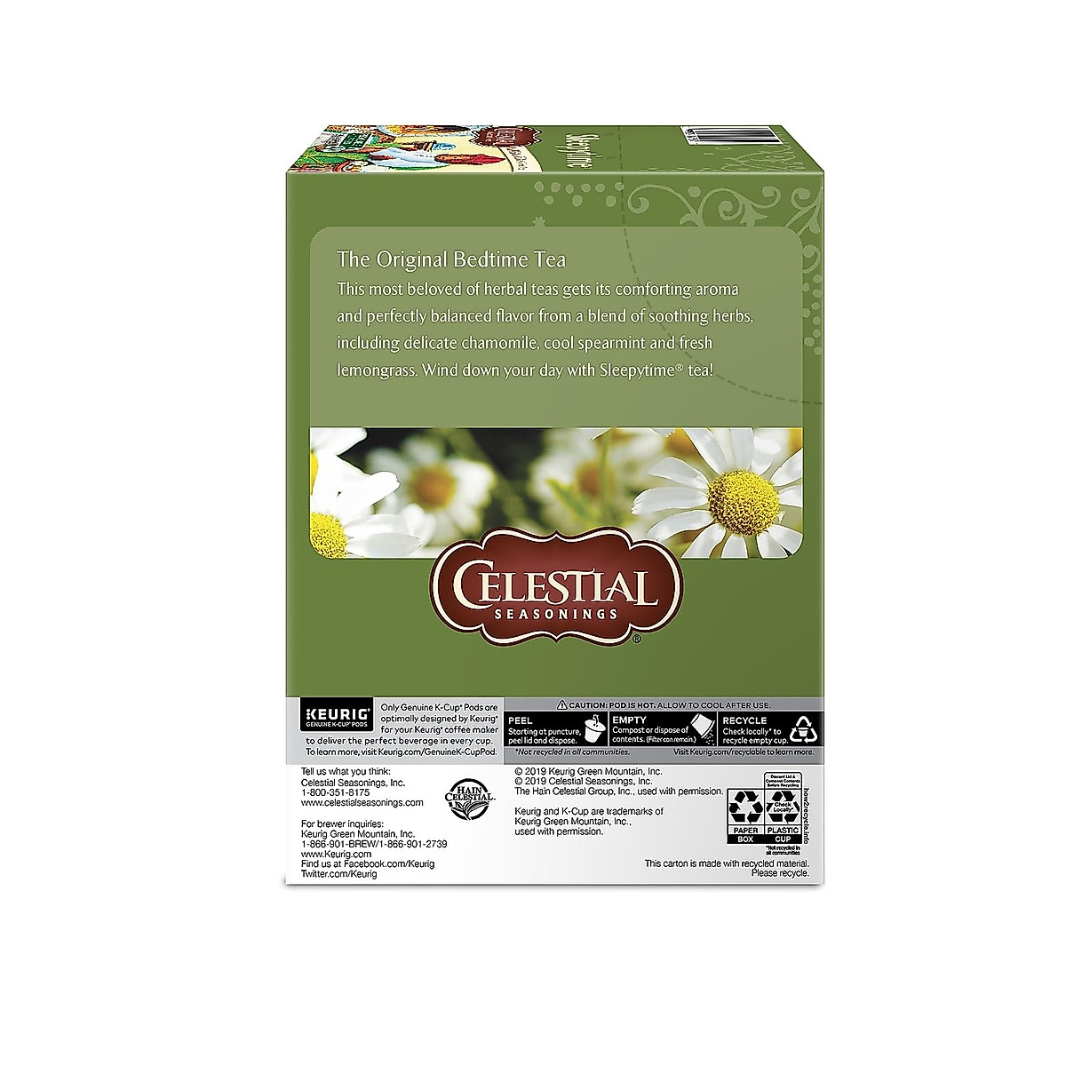 Celestial Seasonings Sleepytime Herbal Tea, Single-Serve Keurig K-Cup Pods, 24 Count