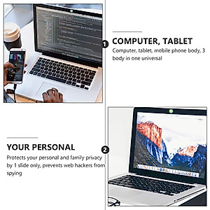 Mobestech 4pcs Camera Privacy Cover Laptop Camera Adhesive Camera Cover Laptop Privacy Cover Web Camera Cover Security Cover Webcam Slider Stickers Phone Camera Covers Ultra Thin Safety Mask