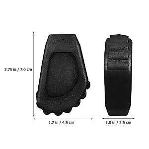 Milisten 6Pcs Rubber Drum Feet, Black Drum Rack Rubber Feet, Drum Leg Protectors, Anti-slip Rubber Drum Feet Drum throne feet for Drum Percussion Parts Replacement