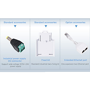 【Upgraded Version】 VONETS VAP11G-500S Industrial High-Power 2.4GHz WiFi Bridge/Wireless Router/Ethernet WiFi to Ethernet Adapter for Industrial Application, PLC, Printer, Medical, Network Devices