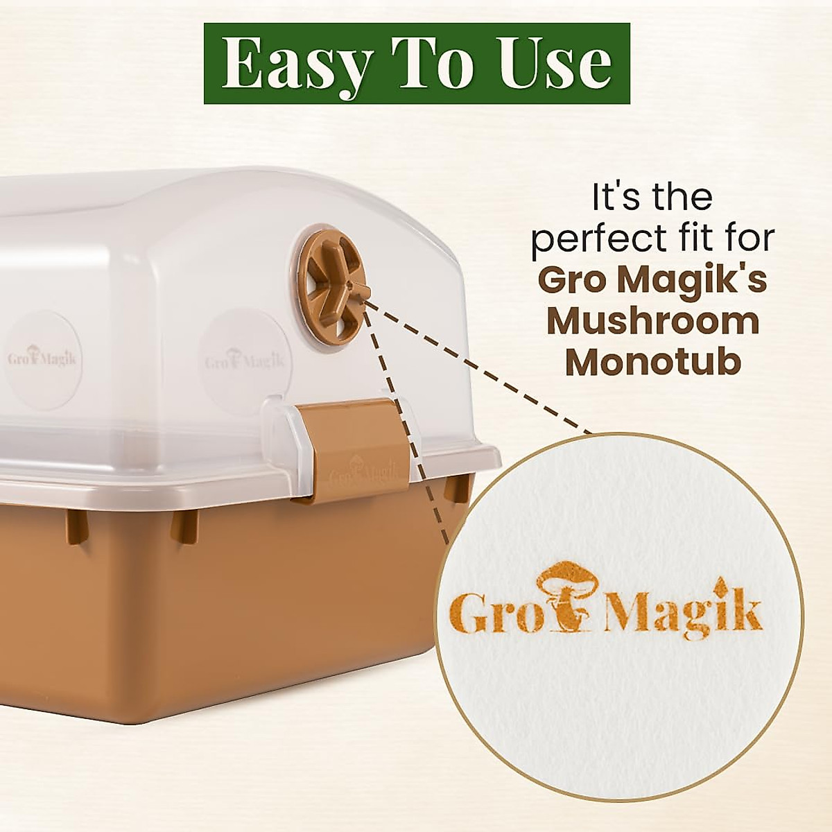 Gro Magik 3" Monotub Filter Discs, Fresh Air Exchange (FAE) Filter Pad Replacements Adhesive Patches for Mushroom Monotub and Fruiting Chamber, 12-Pack