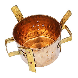 IBA Indianbeautifulart Royal Traditional Copper Brass Food Warmer Indian Sigdi Kitchenware Angeethi