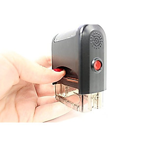 Paid with Check and Date - ExcelMark Self-Inking Rubber Stamp - A1539 Red Ink