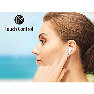 Toshiba Air Pro 2 True Wireless Stereo Earphones with Qi Wireless Charging, Lavender Terrazzo (RZE-BT750E)