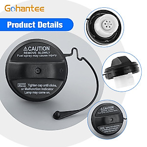 Fuel Tank Gas Cap 77300-33070, Replace 7730033070 Compatible with Toyota 4Runner Avalon Camry Corolla Highlander Matrix Sequoia Sienna Solara Tacoma Tundra Lexus GS300 GS430 ES300 ES330 GX470 RX330