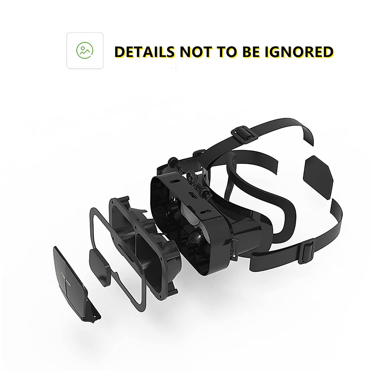 VR Headset, 3D Virtual Reality Glasses with Blu-ray Eye Protected Light & Small, 3D Glasses for Watch Movies, Video & Play Game, Support 4.7-7.0” Smartphone. (Without Controller)