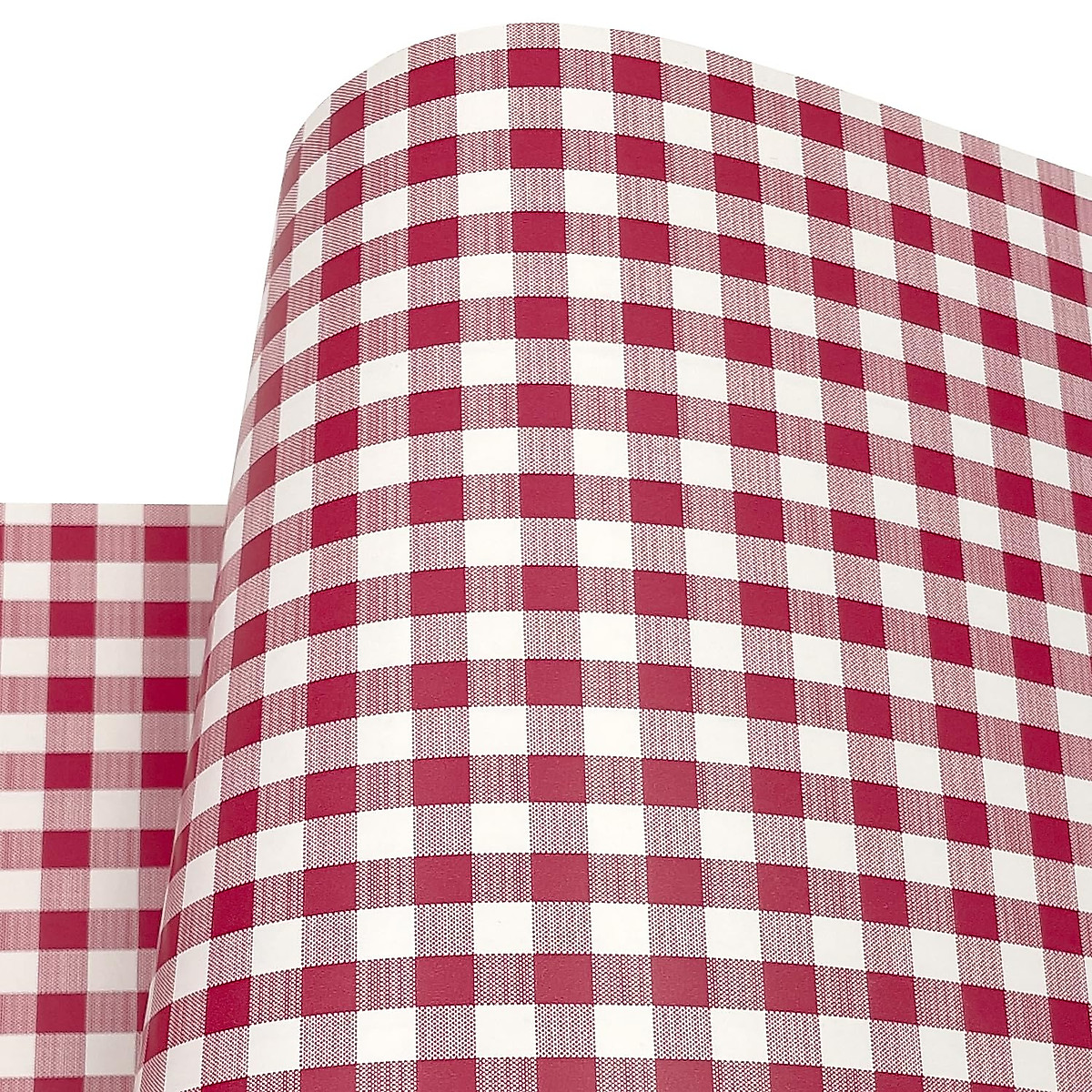 Yifely Red Holiday Gingham Drawer Paper Self-Adhesive Shelf Liner Makeup Cabinet Decor 17.7 Inch by 9.8 Feet