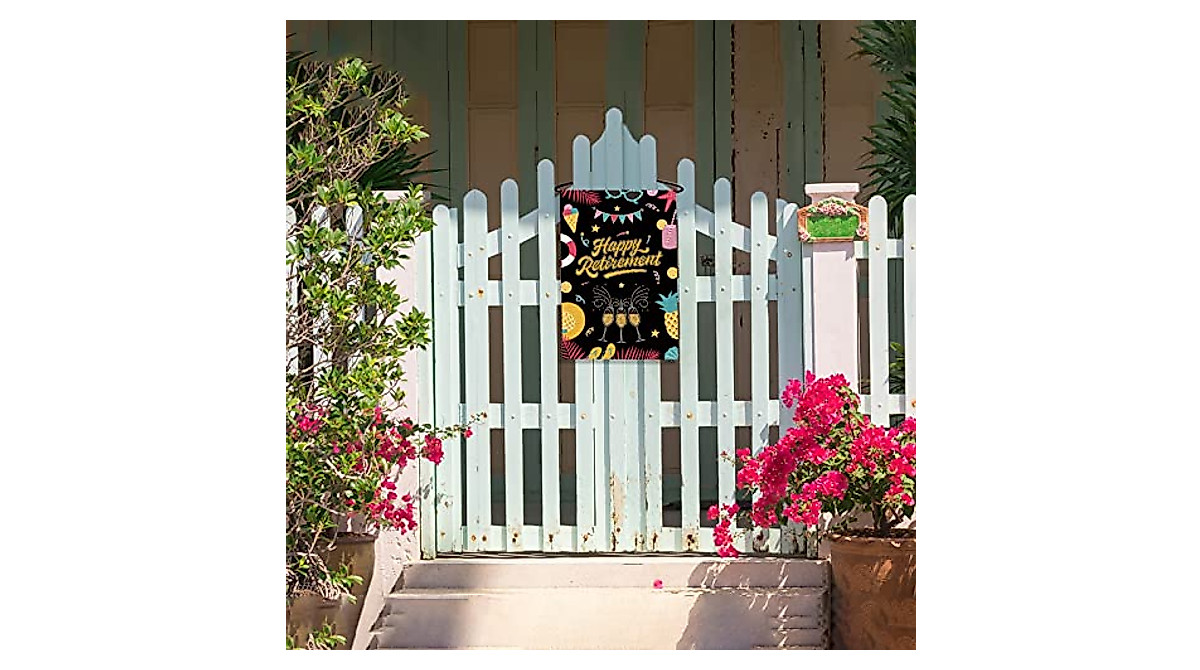 Happy Retirement Garden Flag - Perfect Gift for Retirees & Grandparents