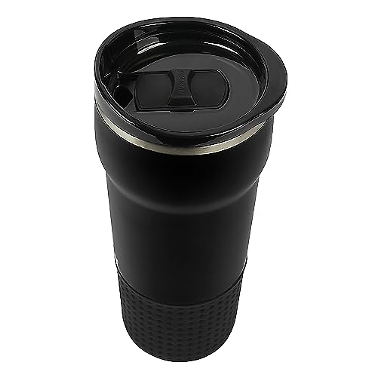 Pelican Hydration Pelican Cascade™ 22 oz Vacuum Insulated Tumbler - Recycled Stainless Steel Double Wall Travel with Dual Lid, Powder Coated Insulated Coffee Mug For Hot Cold Drinks, Jet Black