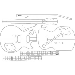 Electric Guitar Routing Template - LP