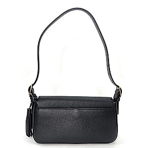 Tory Burch Emerson Flap Shoulder Bag (Black)