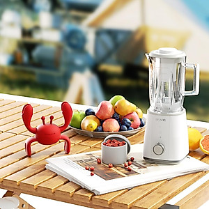 Silicone Spoon Rest for Stove Spoon Holder and Lid Lifter Steam Releaser Stove Organizer Cool Kitchen Gadgets & Cute Kitchen Accessories (Cute Red)