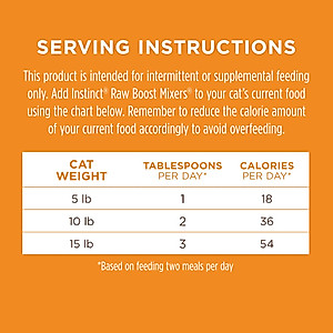 Instinct Freeze Dried Raw Boost Mixers Grain Free Digestive Health Recipe All Natural Cat Food Topper by Nature's Variety, 5.5 oz. Bag