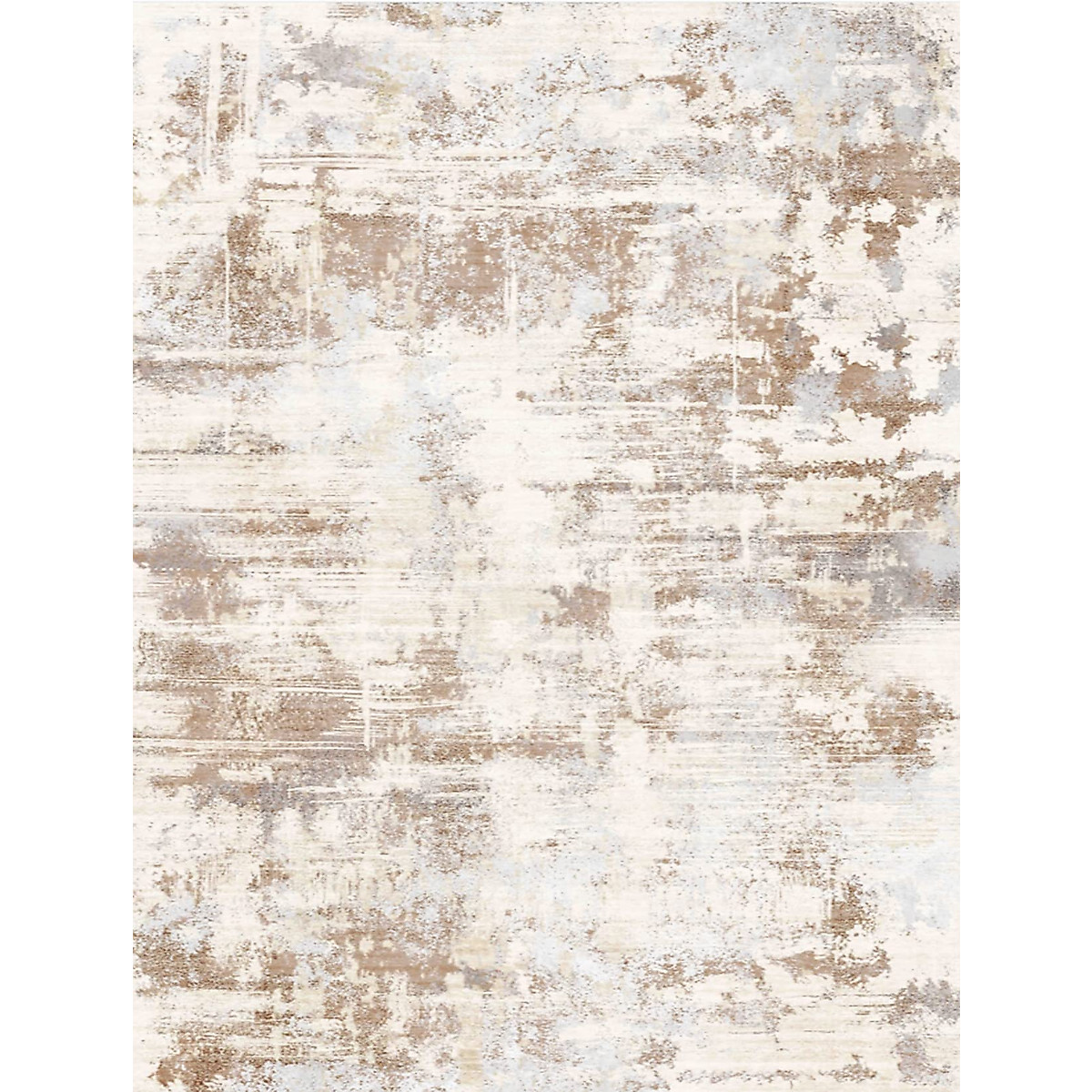 Area Rug Living Room Rugs: 8x10 Indoor Soft Fluffy Rug Abstract Carpet for Bedroom Kitchen Dining Room Floor Washable Plush Throw Large Accent Rug Home Office Nursery Decor - Beige