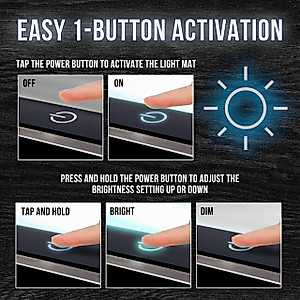 US Art Supply Lightmaster Giant 45-1/4" Diagonal (A1) 26 3/4" x 36 3/4" LED Lightbox Board- 12-Volt Super-Bright Ultra-Thin 3/8" Profile Light Box Pad with 110V AC Power Adapter & Dimmable LED Lamps