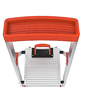 Little Giant Ladder Systems Flip N Lite 6 Foot 300 Pound Capacity Aluminum Lightweight Slim Stepladder Ladder