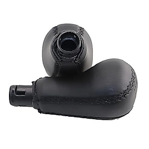 Gear Handle Car Gear Shift Knob Head Gear Cover Shift Lever Stick for Volvo S60 S80 V70 XC70 Sewing Leather Manual Shift Lever (Color : 6 Speed)