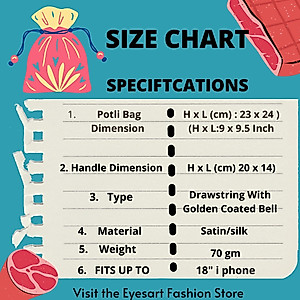 Indian Ethnic Potli bag Ladies Handbag Purse for Bridal Batwa Pearls Handle Purse Clutch Purse for Women (Brige)