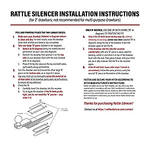Rattle Silencer Trailer Hitch Anti-Rattle Stabilizer Device for 2" Hitches, Trailer Hitch Rattle Stop, Heavy Duty Polymer, No Tools Needed