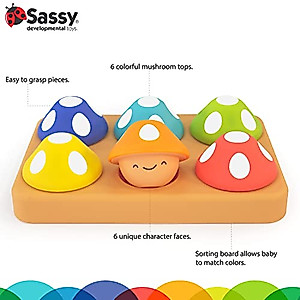 SASSY Mischievous Matching Mushrooms Toy