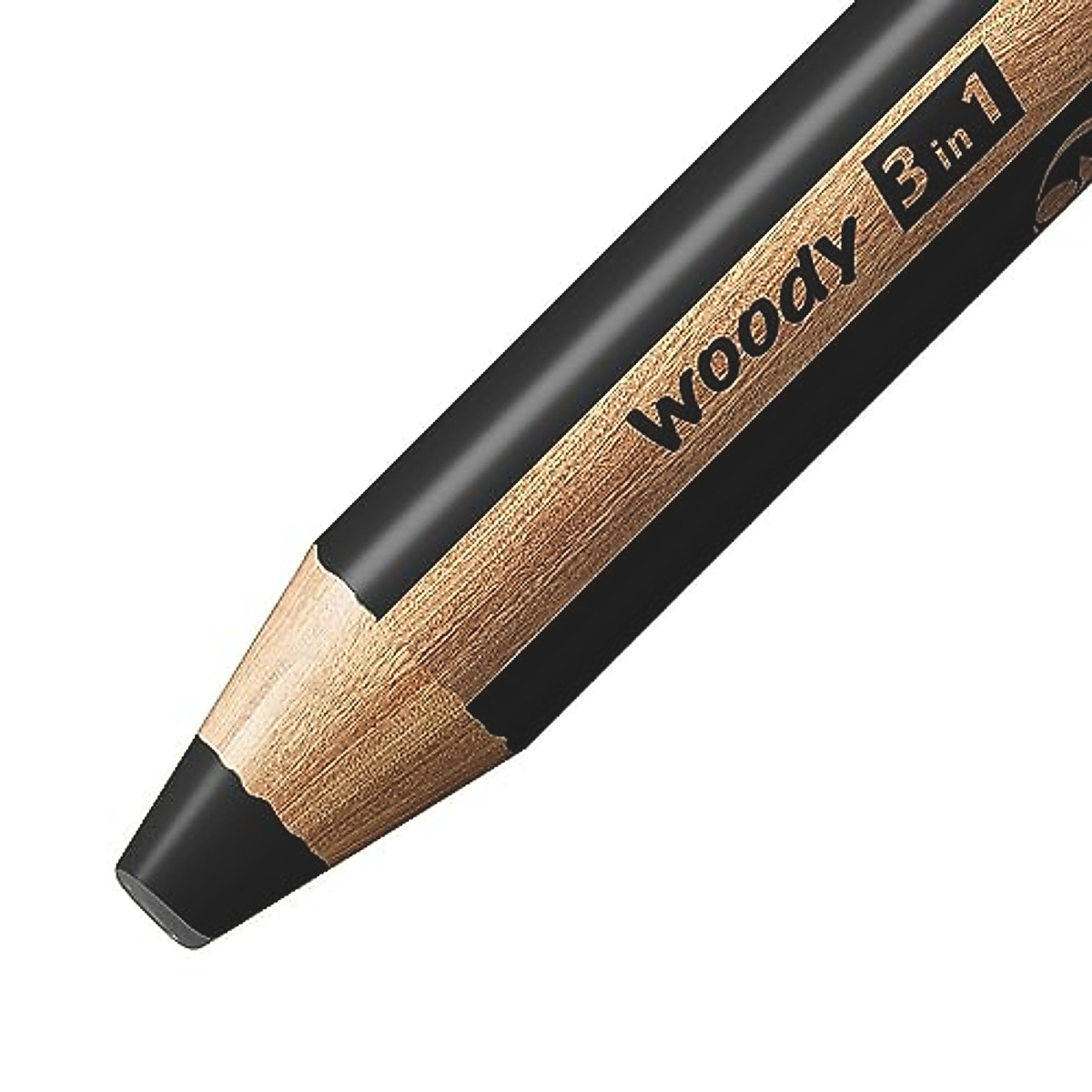 STABILO Multi-talented Pencil woody 3-in-1 - Single Pencil - Black