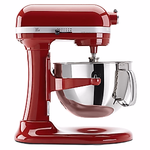 KitchenAid KP26M1XER 6 Qt. Professional 600 Series Bowl-Lift Stand Mixer - Empire Red
