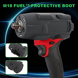 49-16-2960 Protective Boot Compatible with Milwaukee M18 Fuel Mid-Torque Impact Wrench Protective Boot for Milwaukee 2960-20 2962-20 2962P-20 Assembly Accessories Part