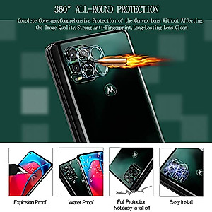 TQLGY 3 Pack Screen Protector for Motorola Moto G Stylus 5G (Not fit G Stylus 4G) with 3 Pack Camera Lens Protector, Tempered Glass, 9H Hardness - HD - Bubble Free - Anti-Scratch - Easy Installation