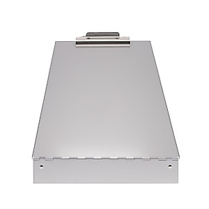 Saunders Recycled Aluminum Redi-Rite Storage Clipboard with Self-Locking Latch – Lightweight, Weather-Resistant Lacquer Finish Stationery Box. Office Products, Silver, Letter
